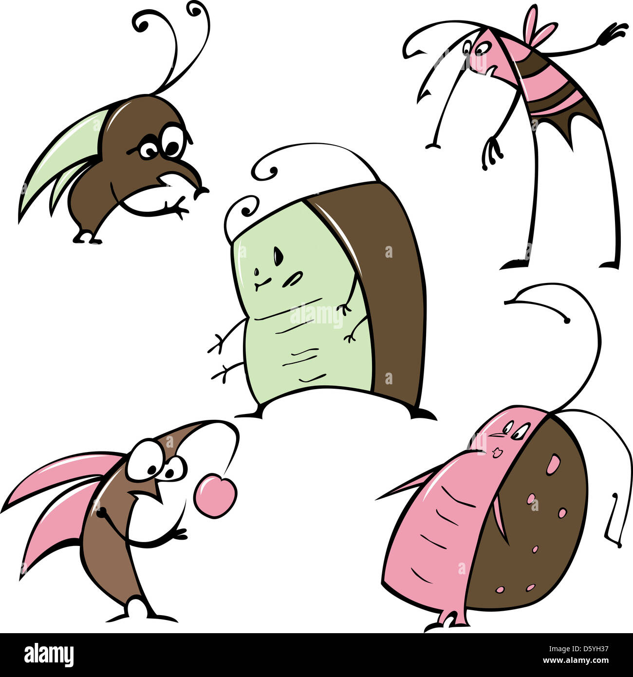 Cartoon insects hi-res stock photography and images - Alamy