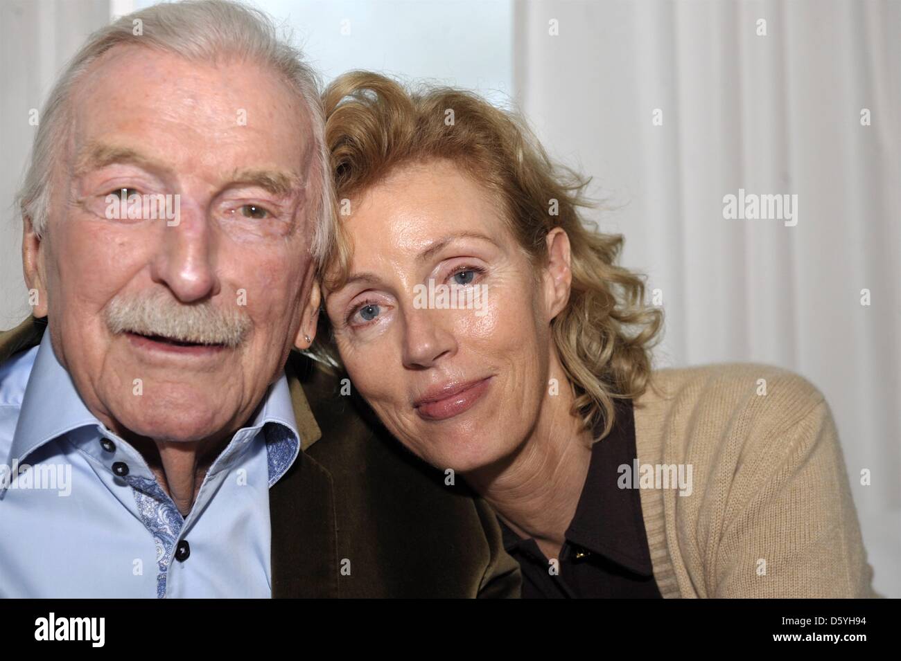Exclusive - Musician James Last and his wife Christine Last pose during ...