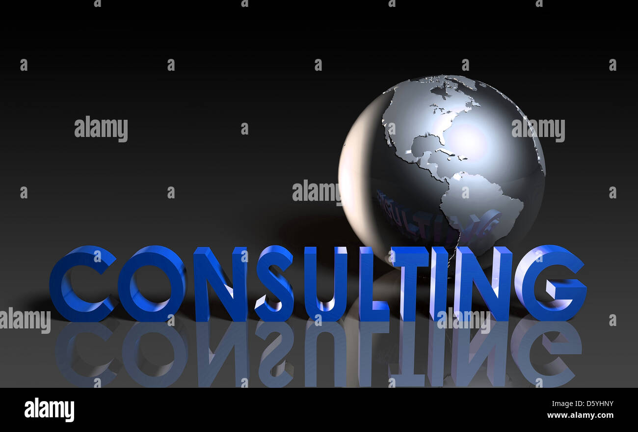 Consulting Services on a Global Scale in 3d Stock Photo - Alamy
