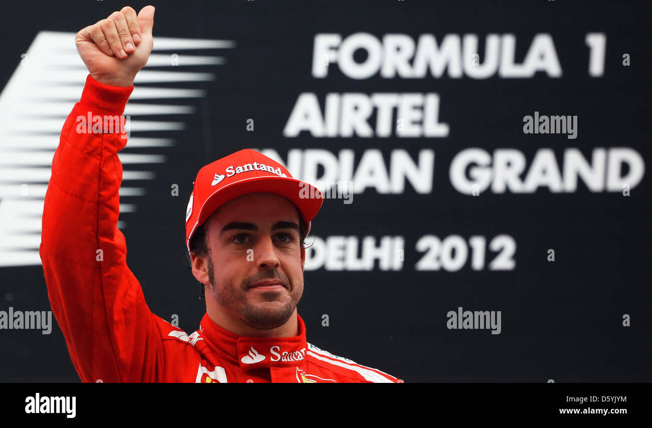 Spanish Formula One driver Fernando Alonso of Ferrari seen on the ...