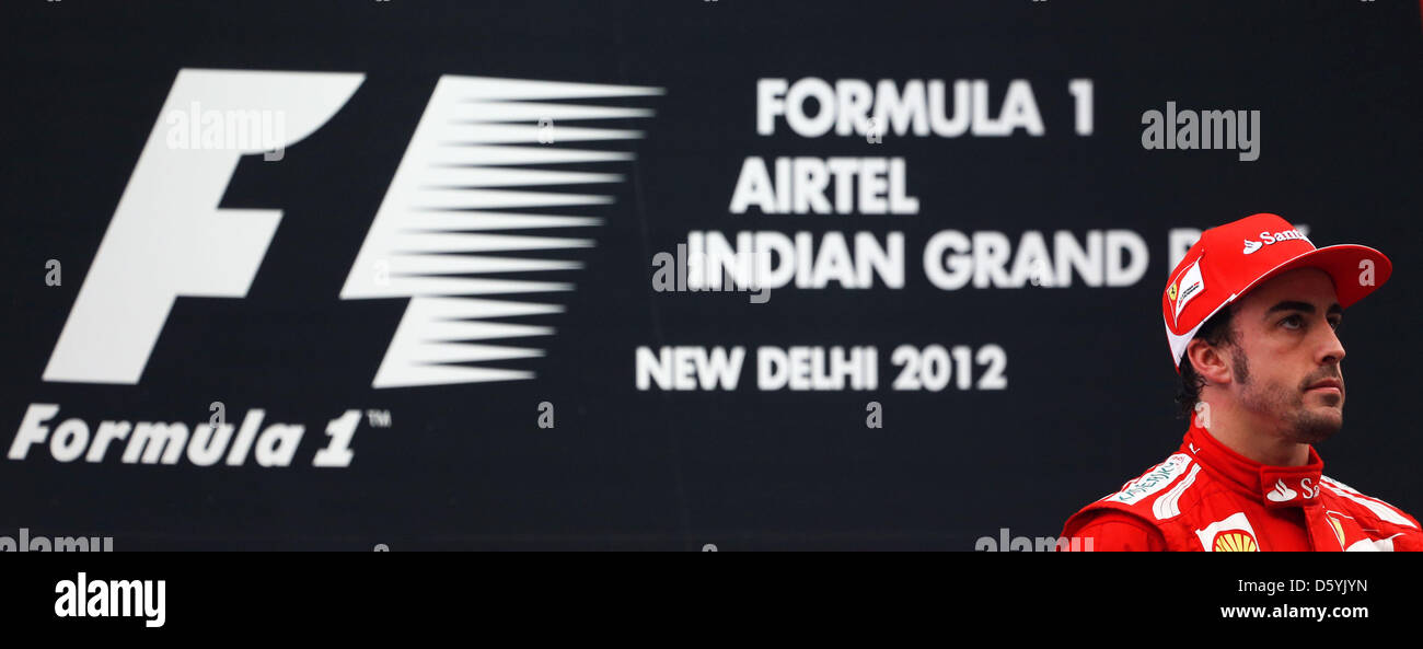 Spanish Formula One driver Fernando Alonso of Ferrari seen on the ...