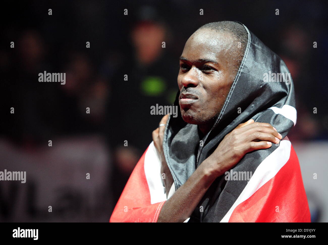 Patrick Makau of Kenya cheers after winning the Frankfurt Marathon in ...