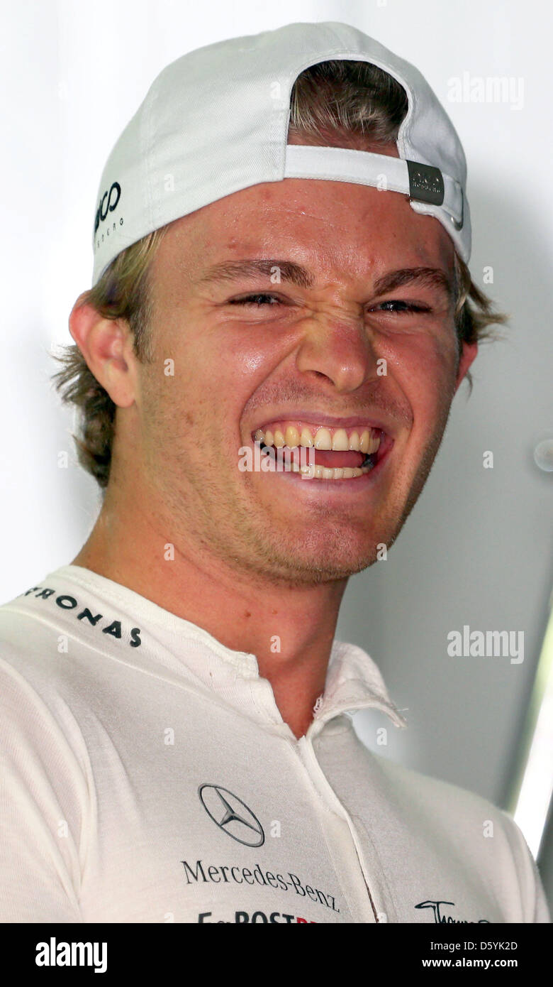 German Formula One driver Nico Rosberg of Mercedes AMG seen before the ...