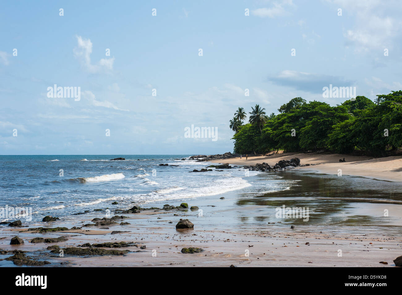 Tropical beach in Kribi Cameroon Africa Stock Photo - Alamy
