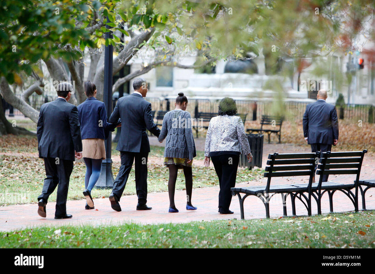 Sasha obama secret service hi-res stock photography and images - Alamy
