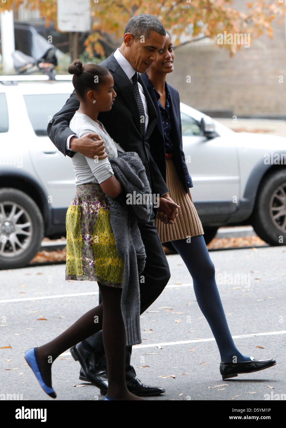 United States President Barack Obama walks from St John's Episcopal ...