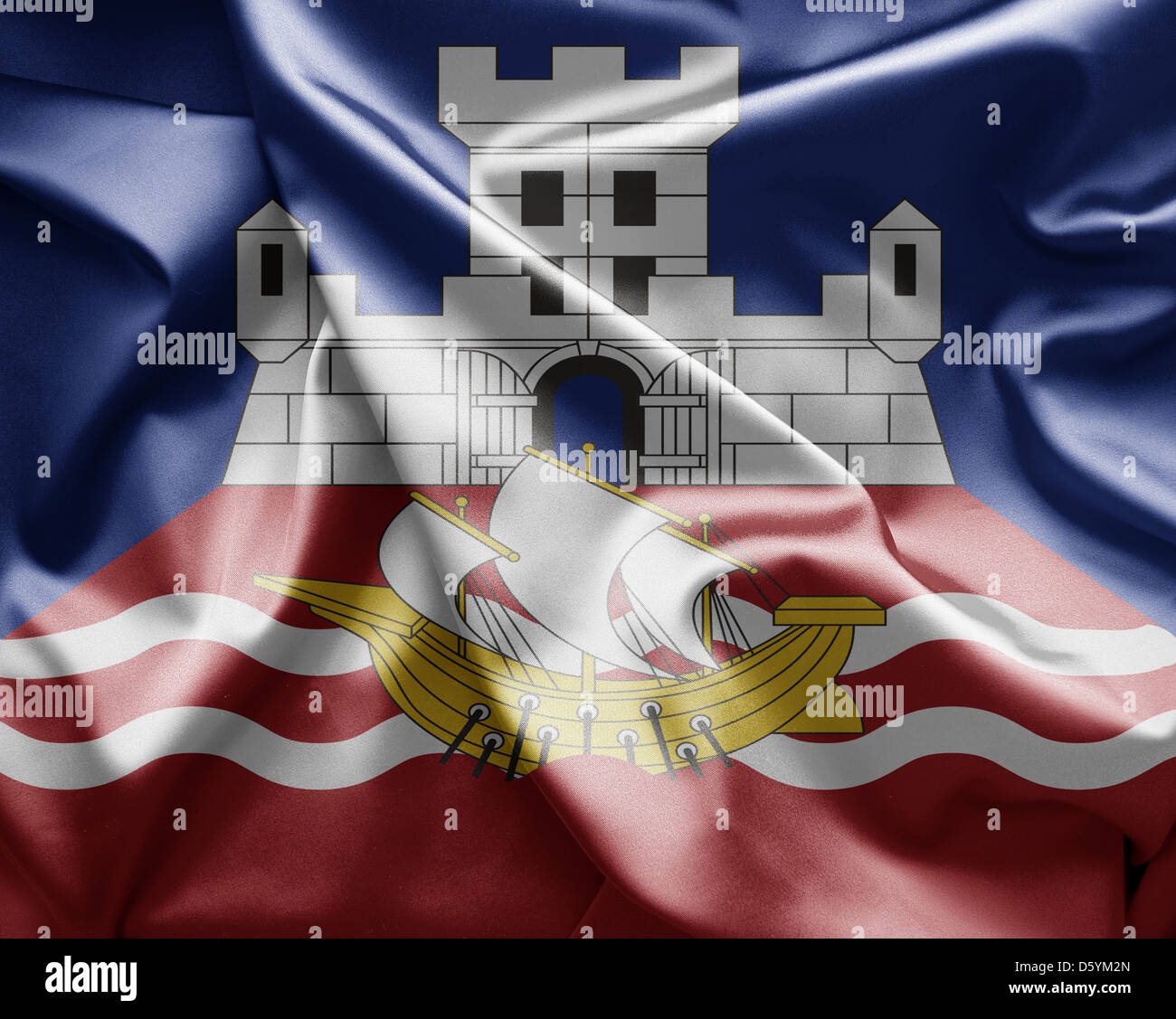 Flag of Belgrade Stock Photo - Alamy