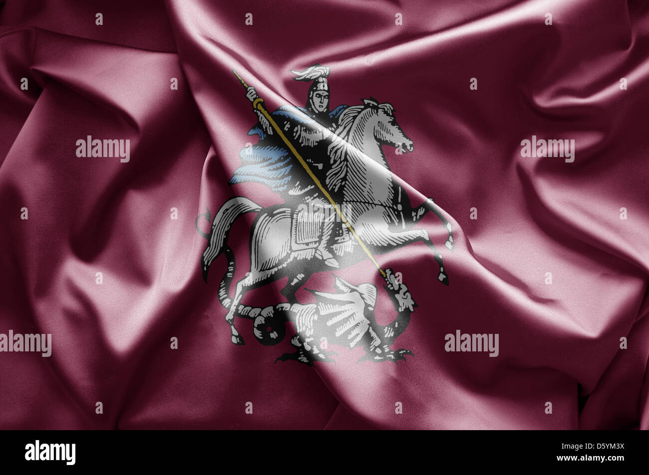 Flag of Moscow Stock Photo - Alamy