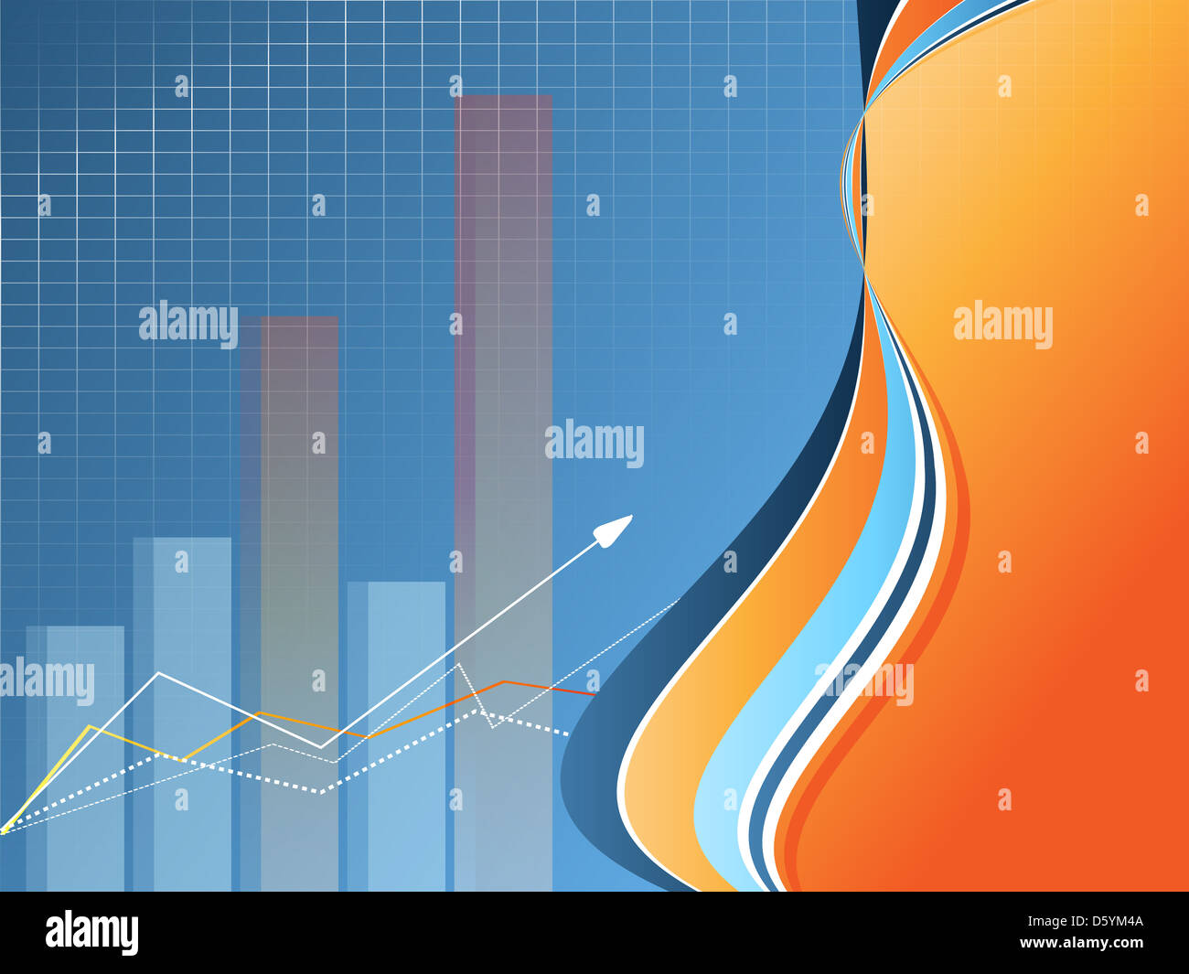 abstract statistic backdrop with bar graphs Stock Photo - Alamy
