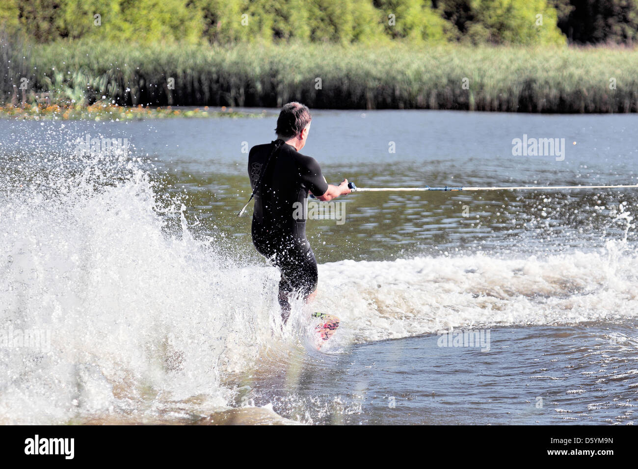 Churning up the water Stock Photo - Alamy
