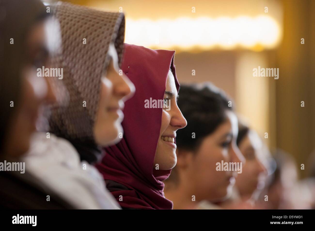 Muslim women attend the inauguration of the Centre for Islamic Theology ...