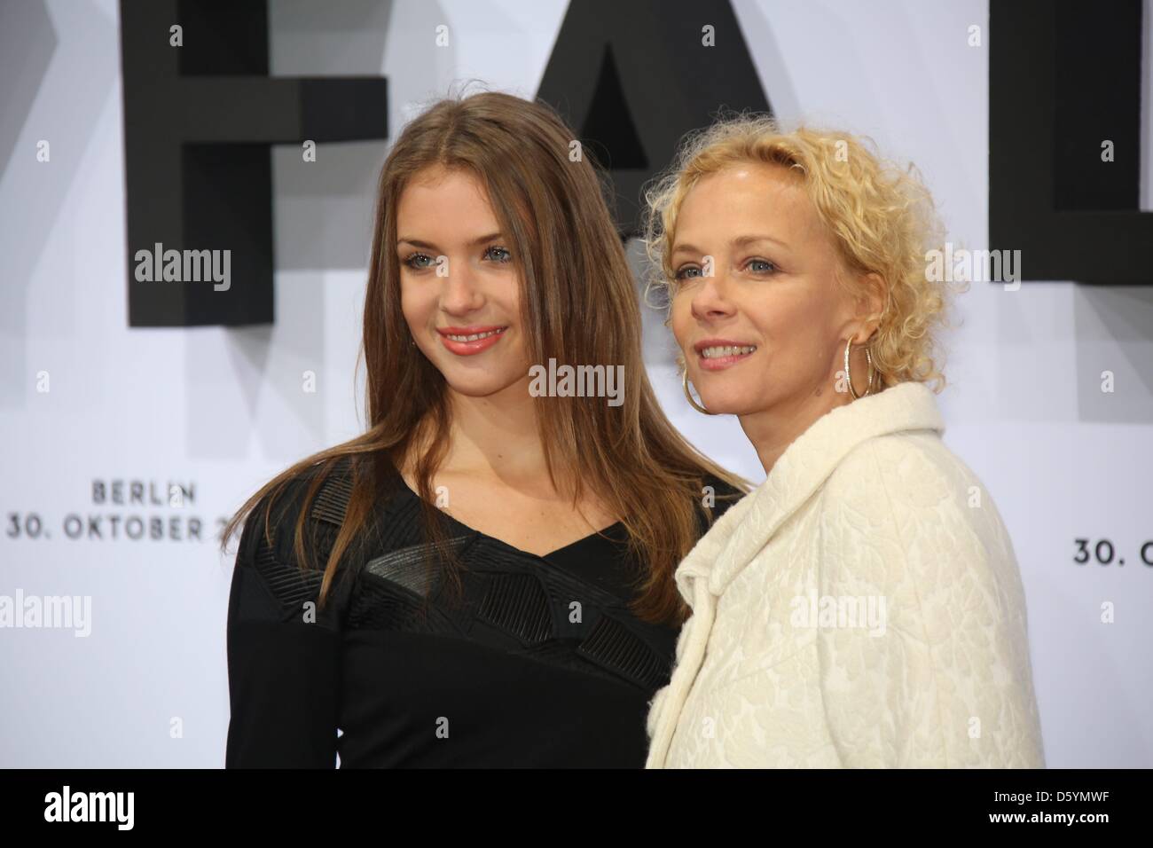 German actress Katja Riemann (R) and her daughter Paula Riemann arrive ...