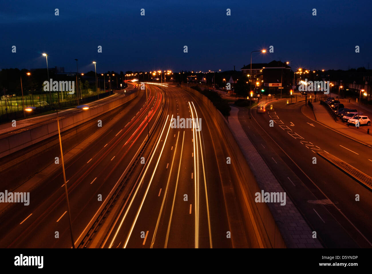traffic lights on highway Stock Photo - Alamy