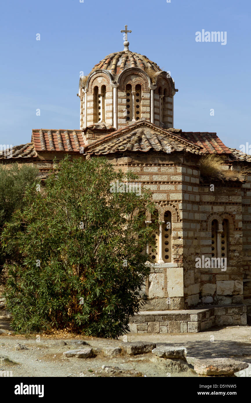 View of the Church of the Holy Apostles (Agii Apostoli) near the Agora ...