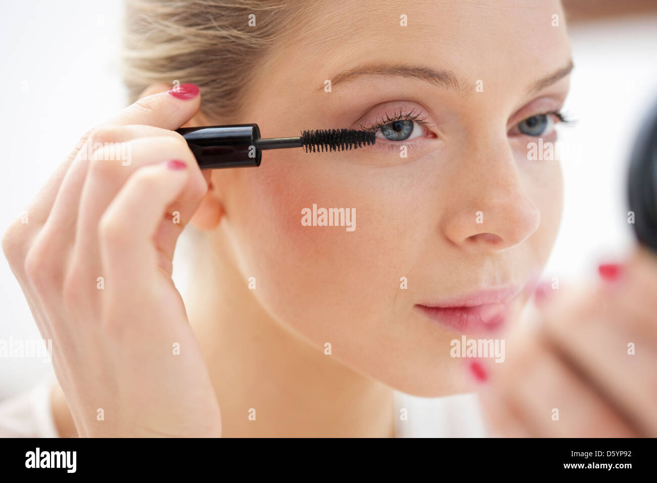 Woman with blue eyes and mascara hi-res stock photography and images ...