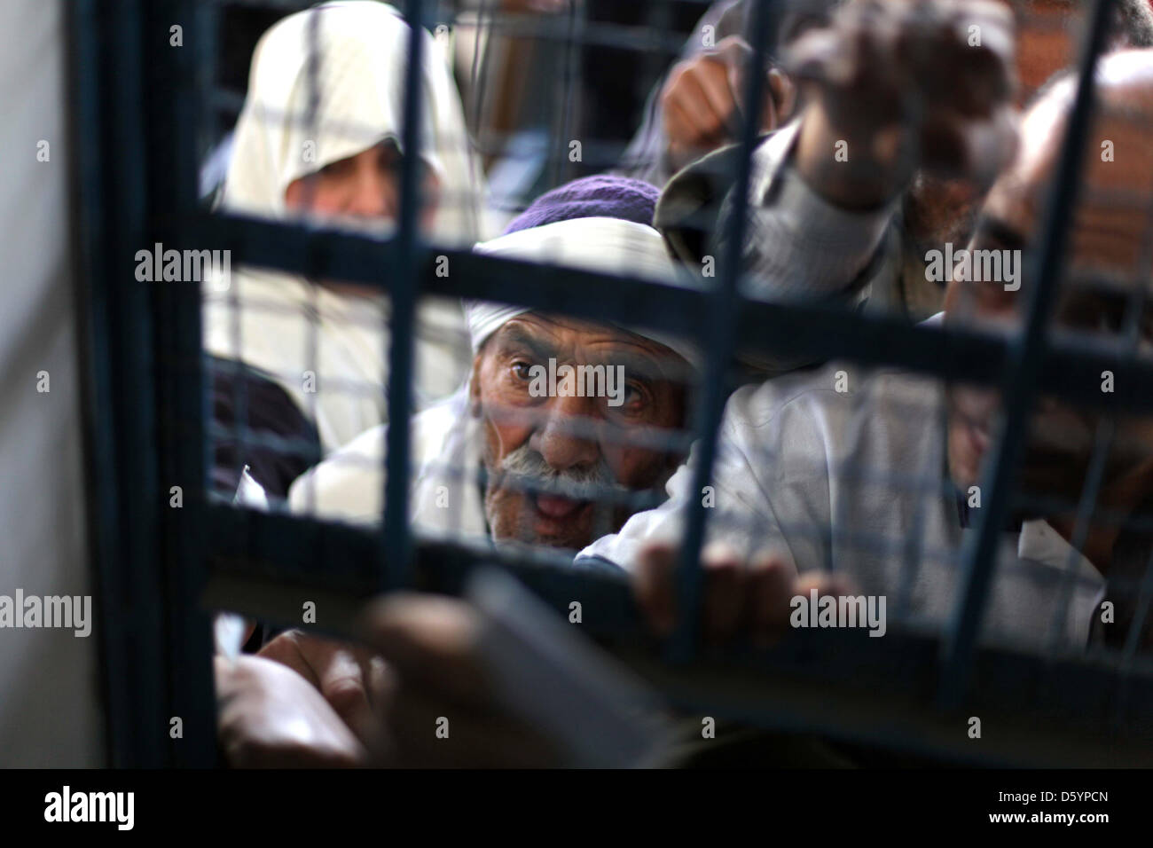 Gaza City, Gaza Strip. April 10, 2013. A United Nations employee ...