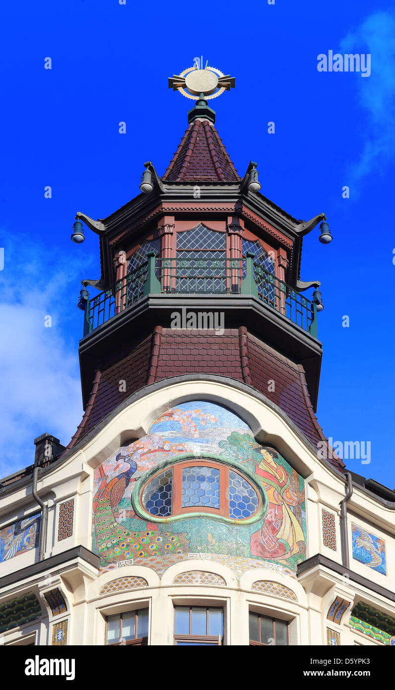The tower and outer building of cafe 'Riquet' is pictured in Leipzig ...