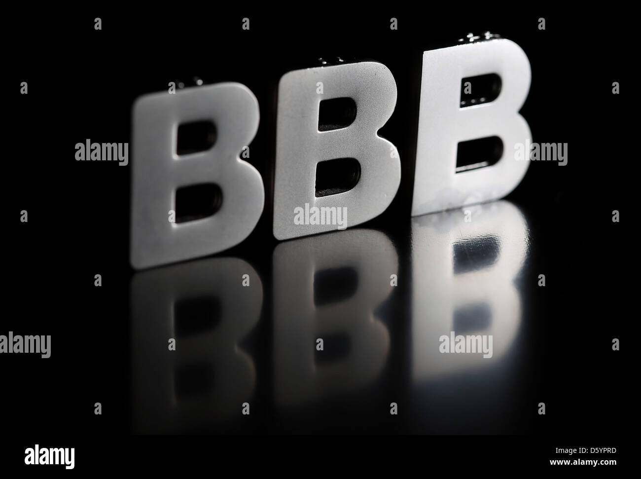 The illustration shows a triple 'B' displaayed on a table in Cologne ...