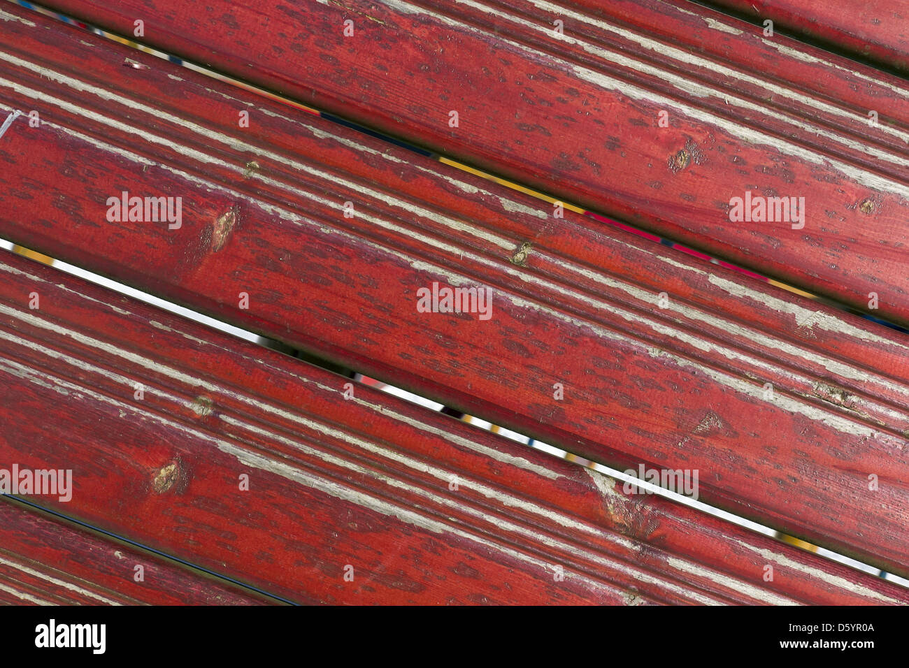 Smooth wooden red planks Stock Photo - Alamy