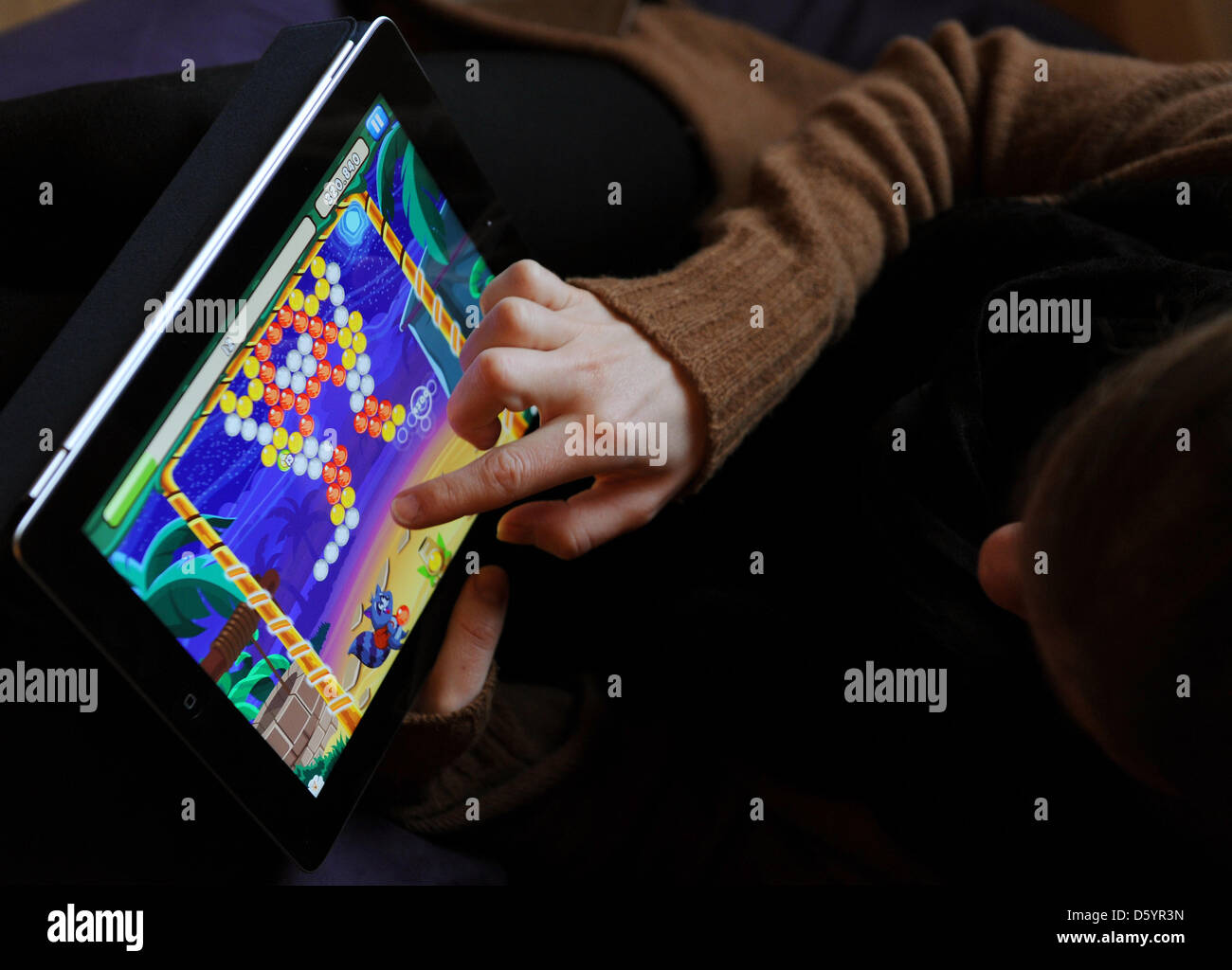 ILLUSTRATION - An employee of the computer game company Wooga plays the ...