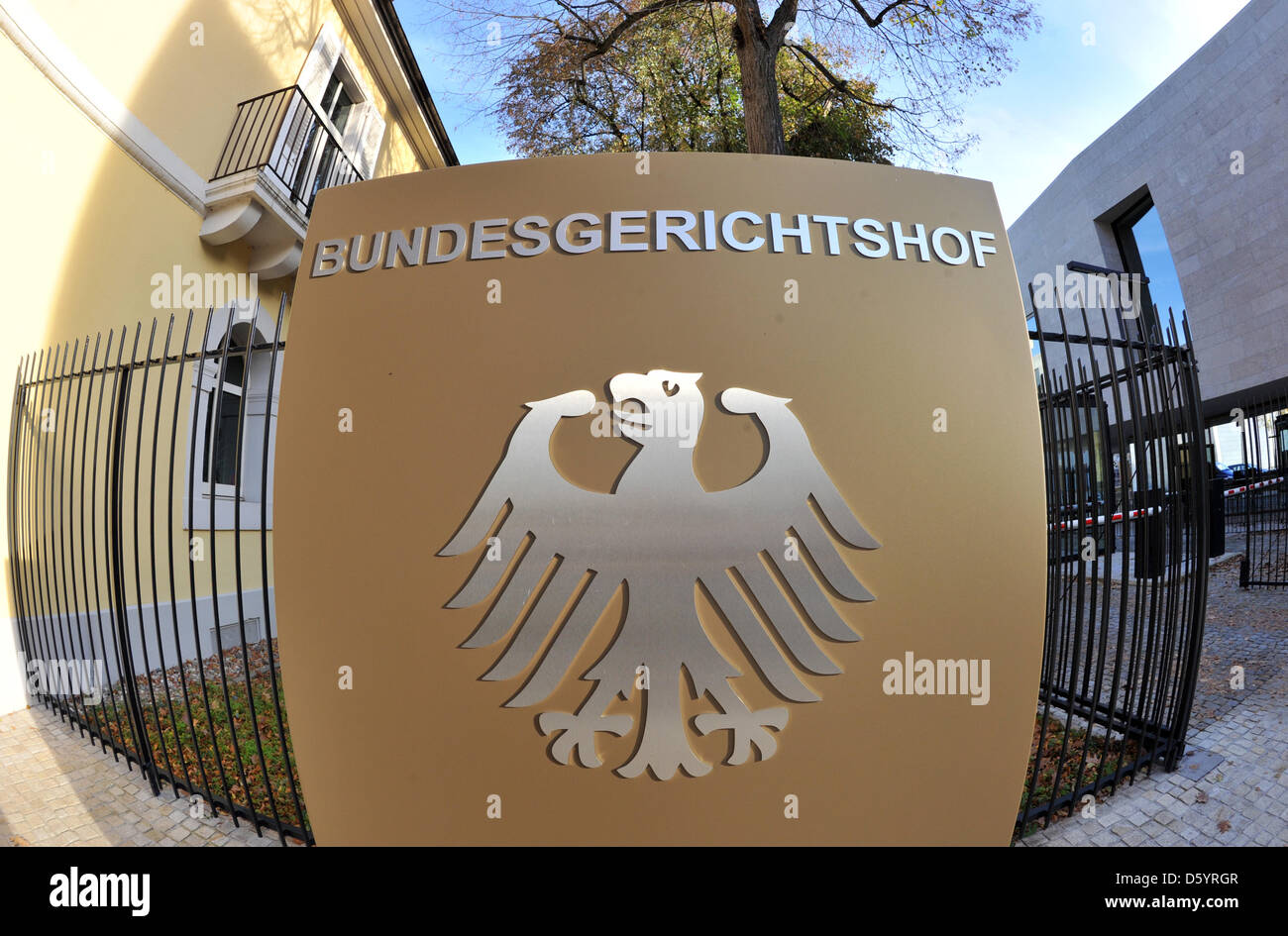 The exterior of the German Federal Court is pictured in Karlsruhe ...