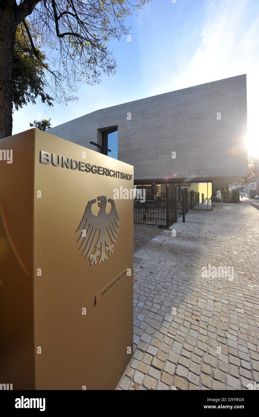 The exterior of the German Federal Court is pictured in Karlsruhe ...