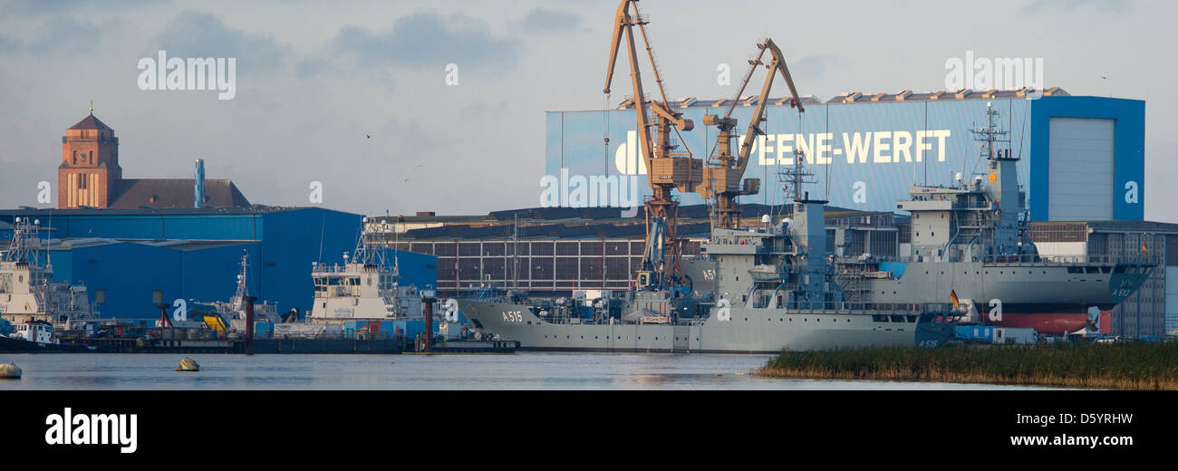 Boats of the German Marine are pictured at the equipment quai of the ...