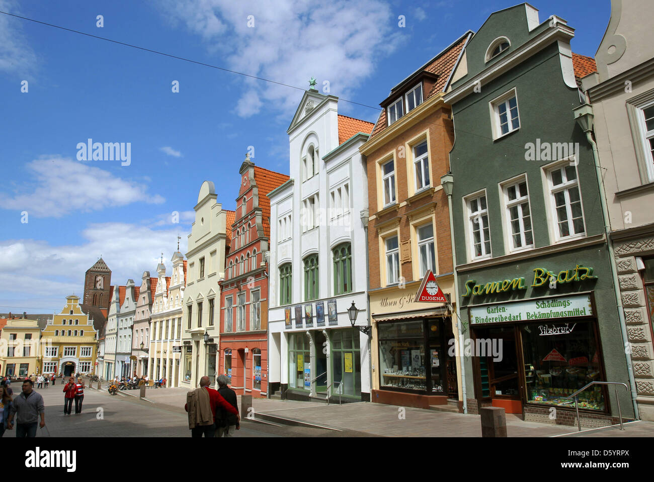 The Kraemer Street is pictured in Wismar, Germany, 17 June 2012. Photo ...