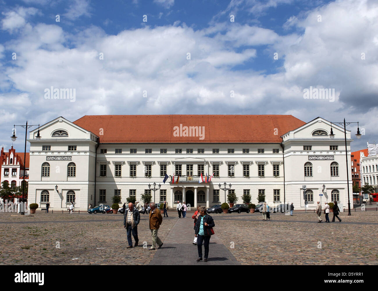 The city hall building is pictured in Wismar, Germany, 17 June 2012 ...