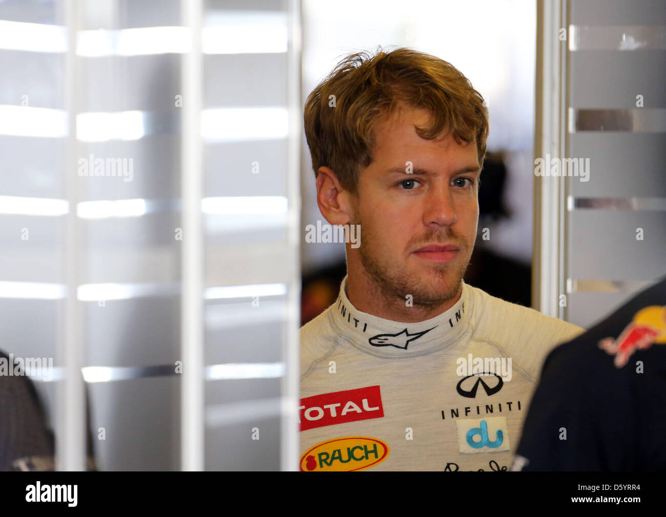 German Formula One driver Sebastian Vettel of Red Bull prepares for the ...