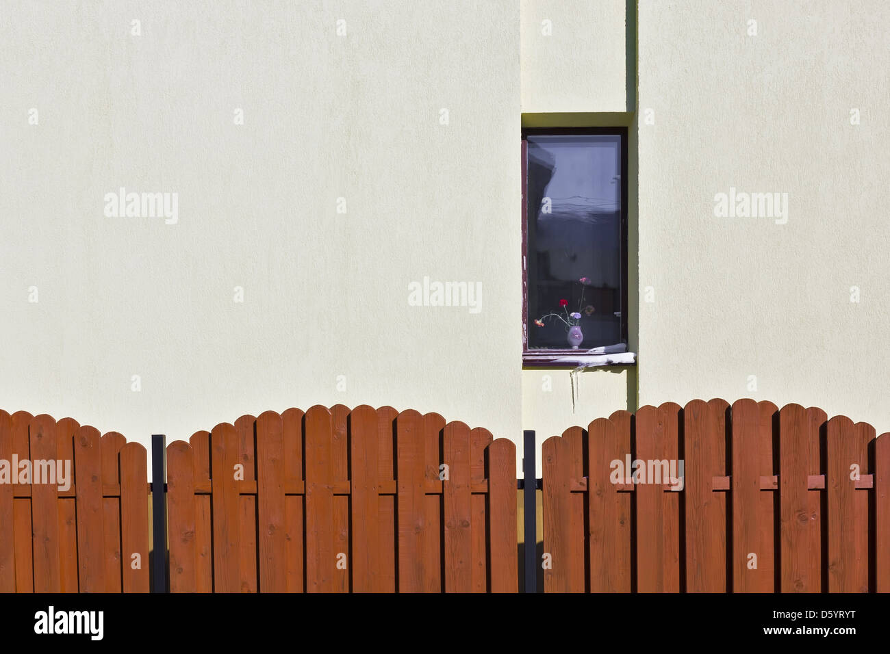 Wall, window, fence Stock Photo - Alamy