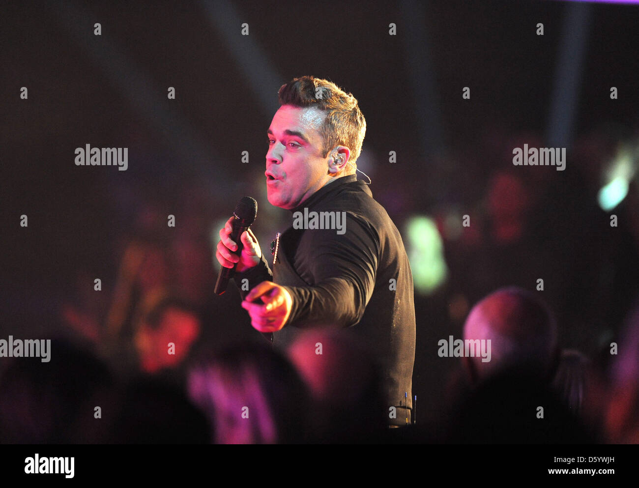 British singer Robbie Williams performs during the German television ...