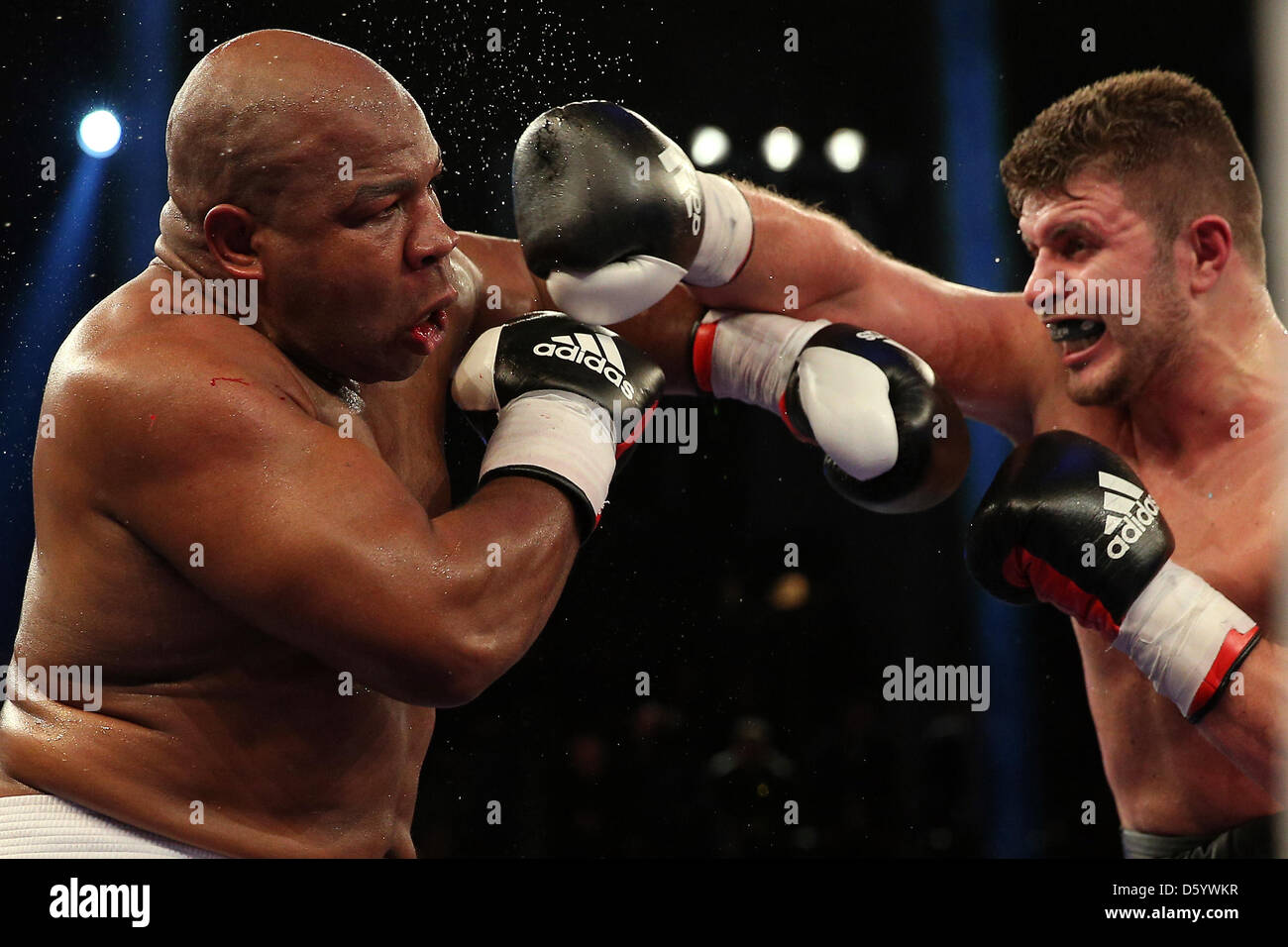 German heavyweight boxer Edmund Gerber fights against US boxer Darnell ...