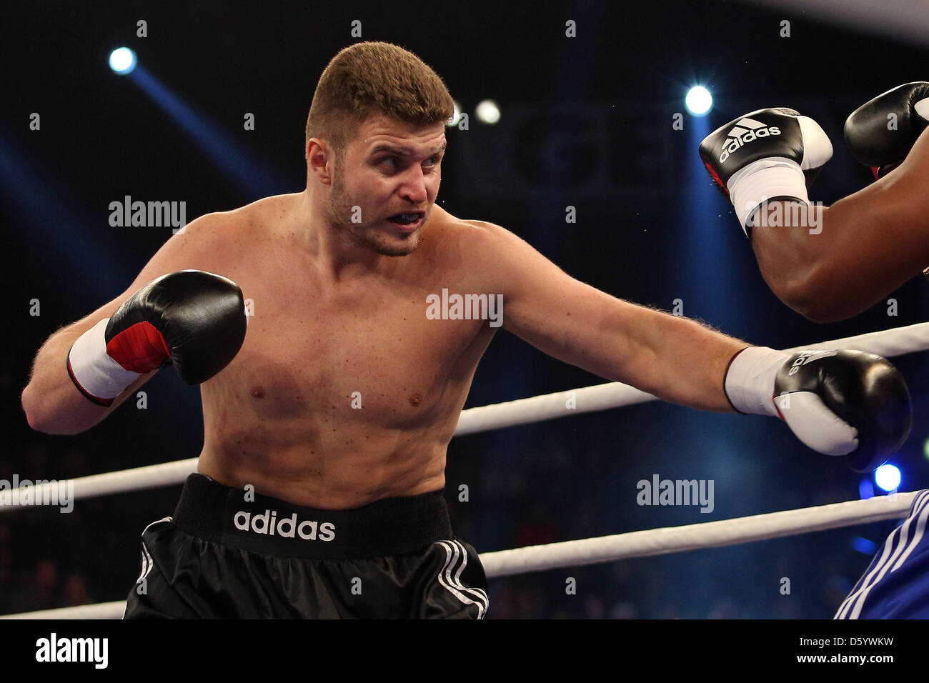 German heavyweight boxer Edmund Gerber fights against US boxer Darnell ...
