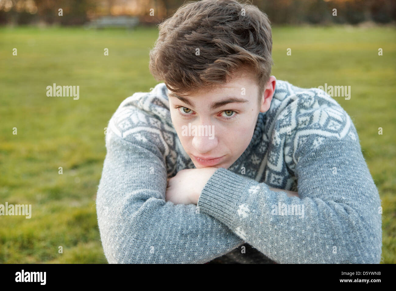 Man Resting Head On Arms High Resolution Stock Photography and Images ...