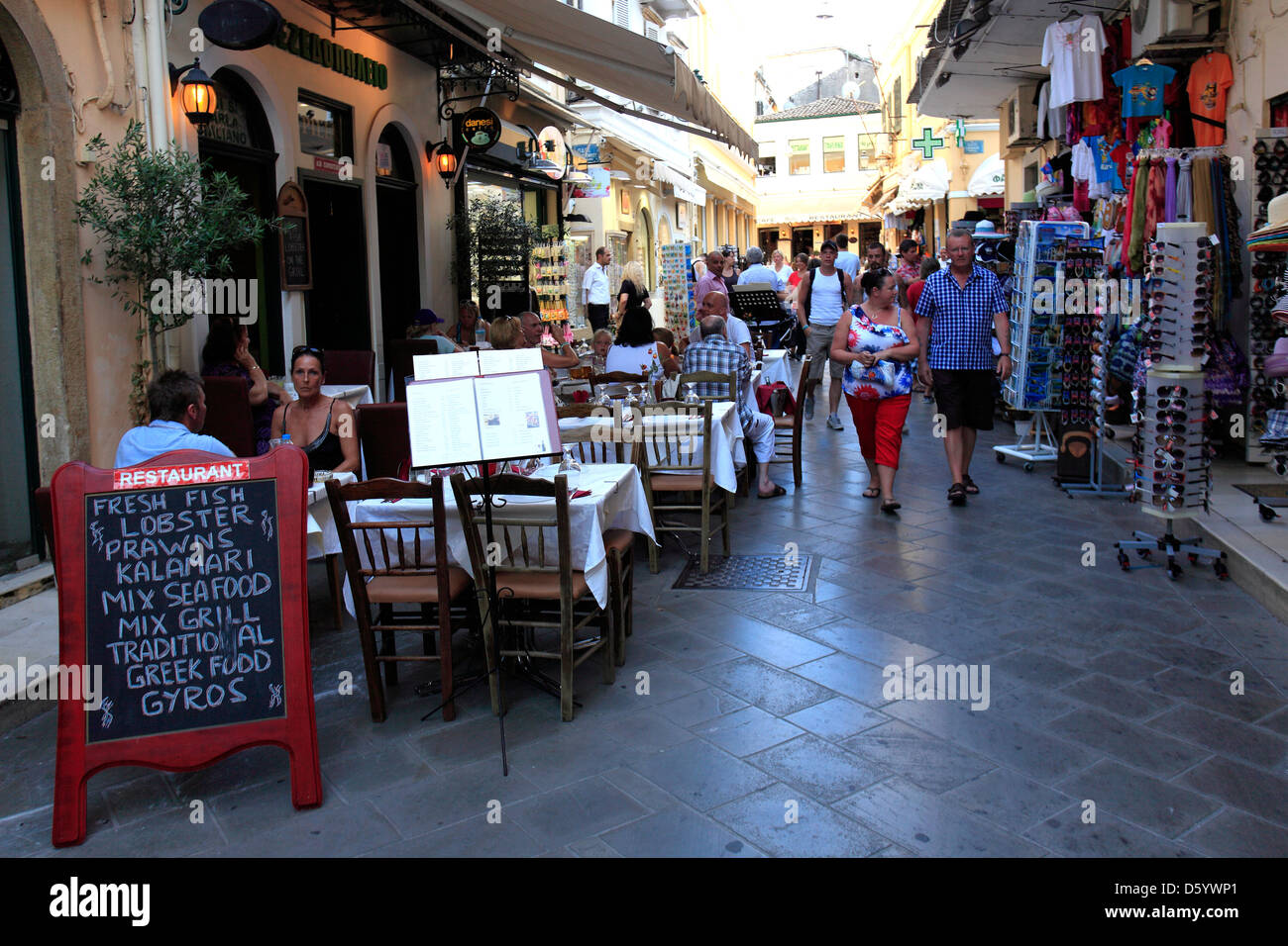 Tourist shops in old greek hi-res stock photography and images - Alamy