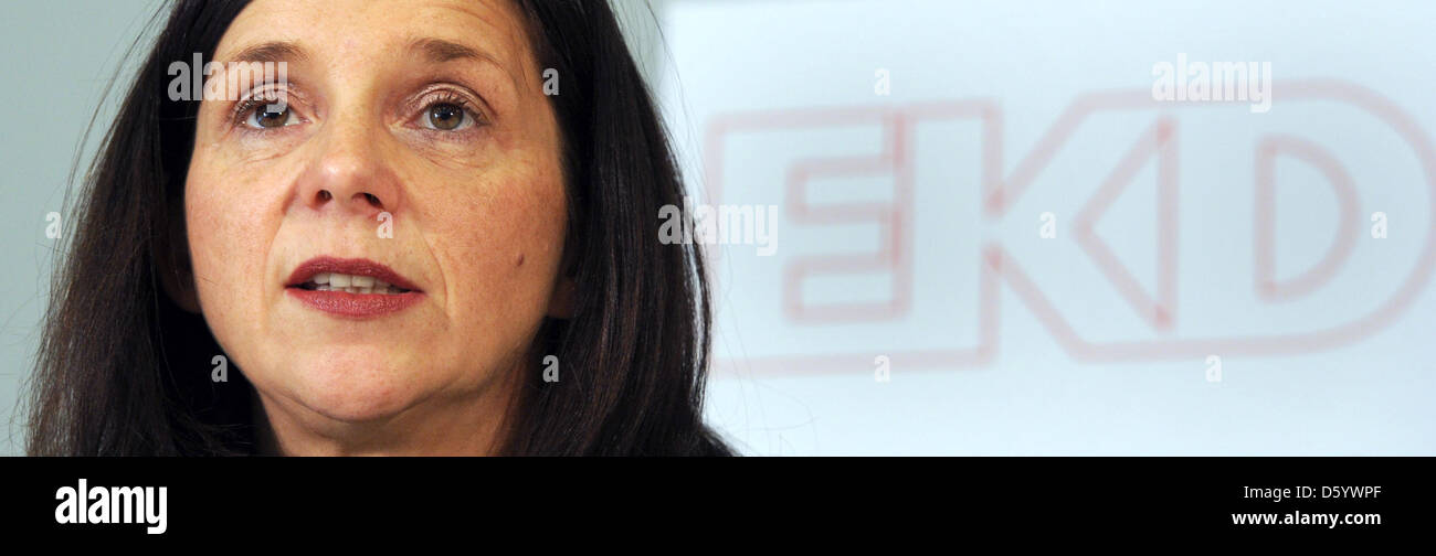 President of the EKD synod Katrin Goering-Eckardt delivers a speech ...