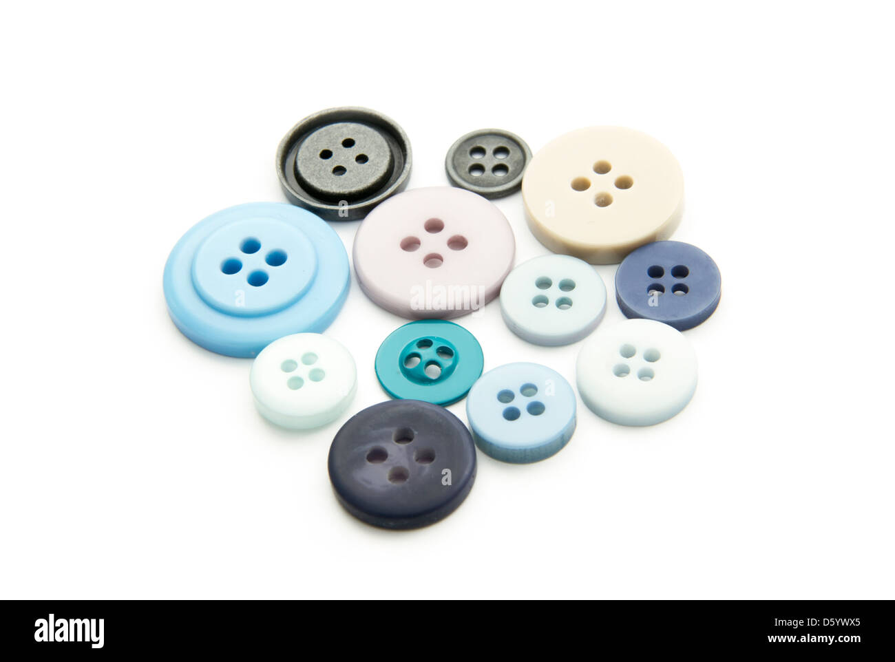 group of colorful buttons isolated on white background Stock Photo - Alamy