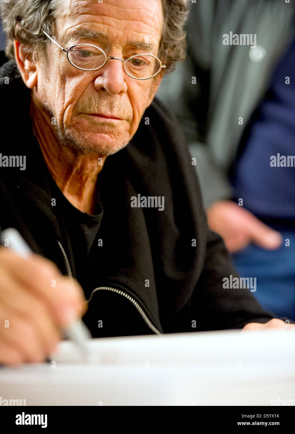 New York rock star Lou Reed attends an exhibition presenting ...