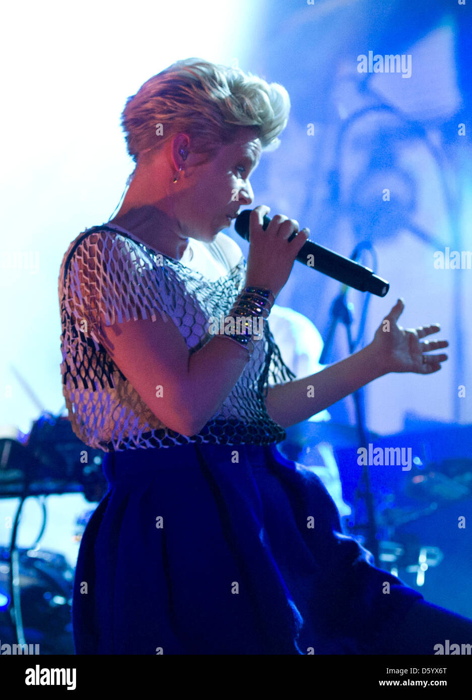Swedish pop singer Robyn performs on stage at the C-Hall in Berlin ...