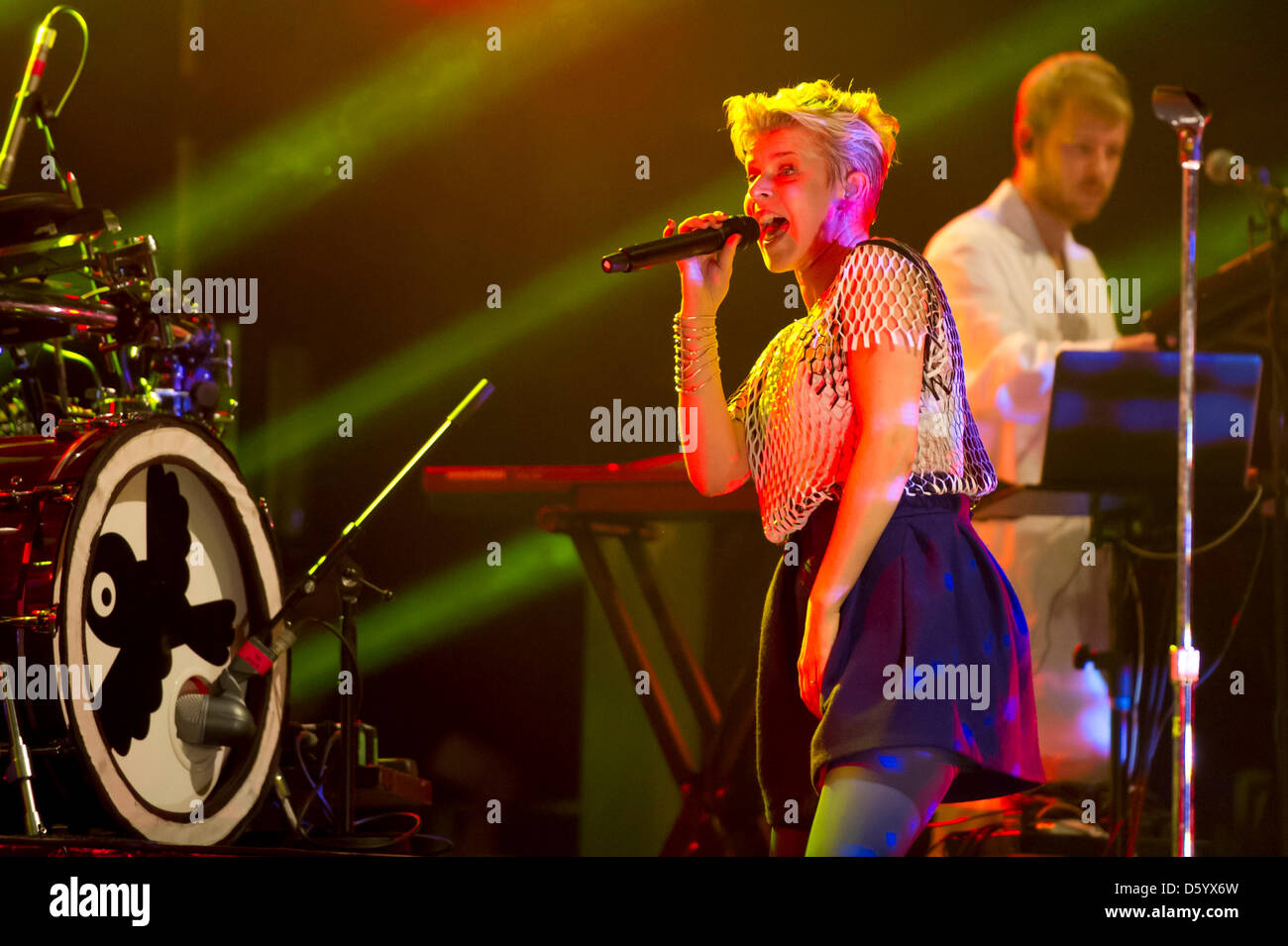 Swedish pop singer Robyn performs on stage at the C-Hall in Berlin ...