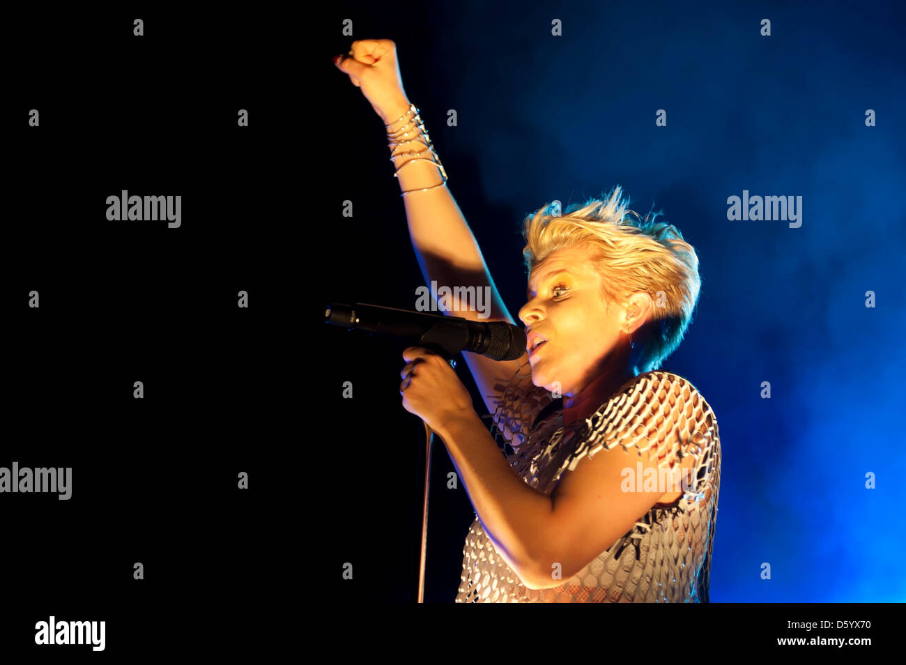 Swedish pop singer Robyn performs on stage at the C-Hall in Berlin ...