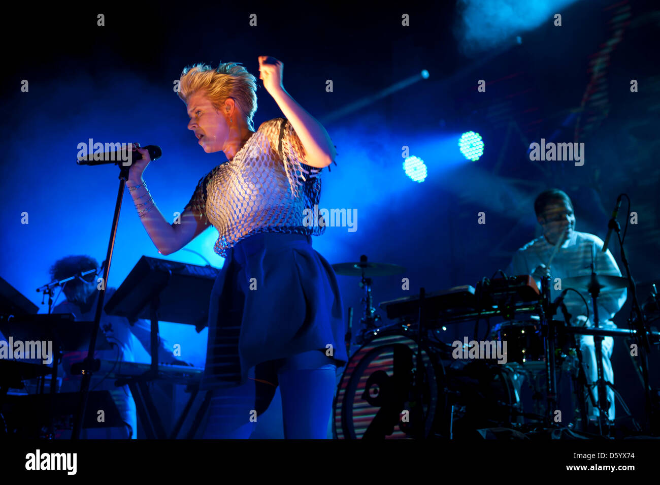 Swedish pop singer Robyn performs on stage at the C-Hall in Berlin ...