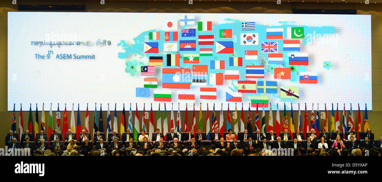 German Foreign Minister Guido Westerwelle attends the ASEM Summit with ...