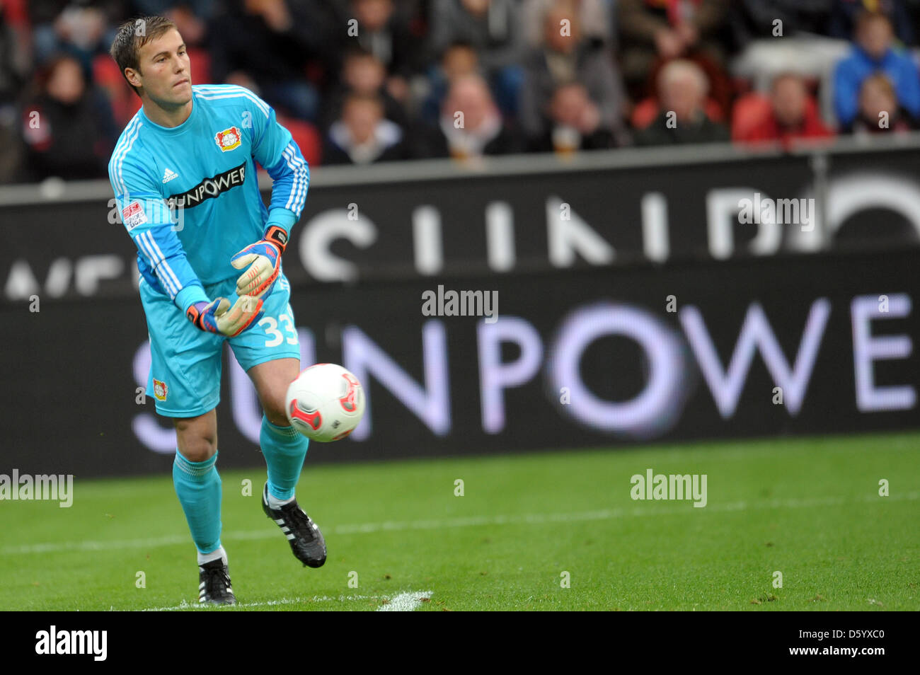 Leverkusen's keeper Michael Rensing during the match Bayer Leverkusen ...