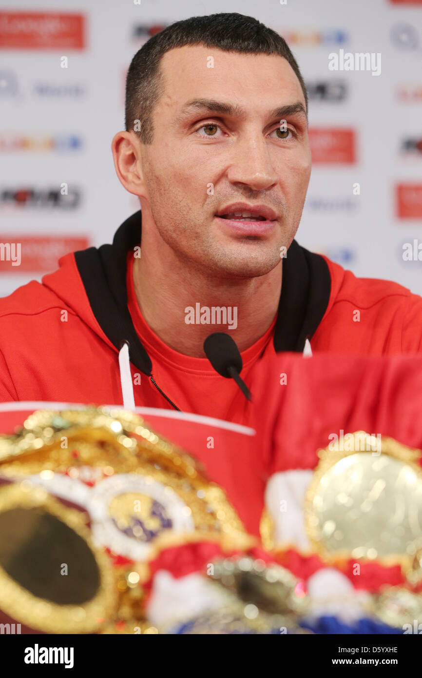 Ukrainian heavy weight boxing world champion Vladimir Klitschko poses ...