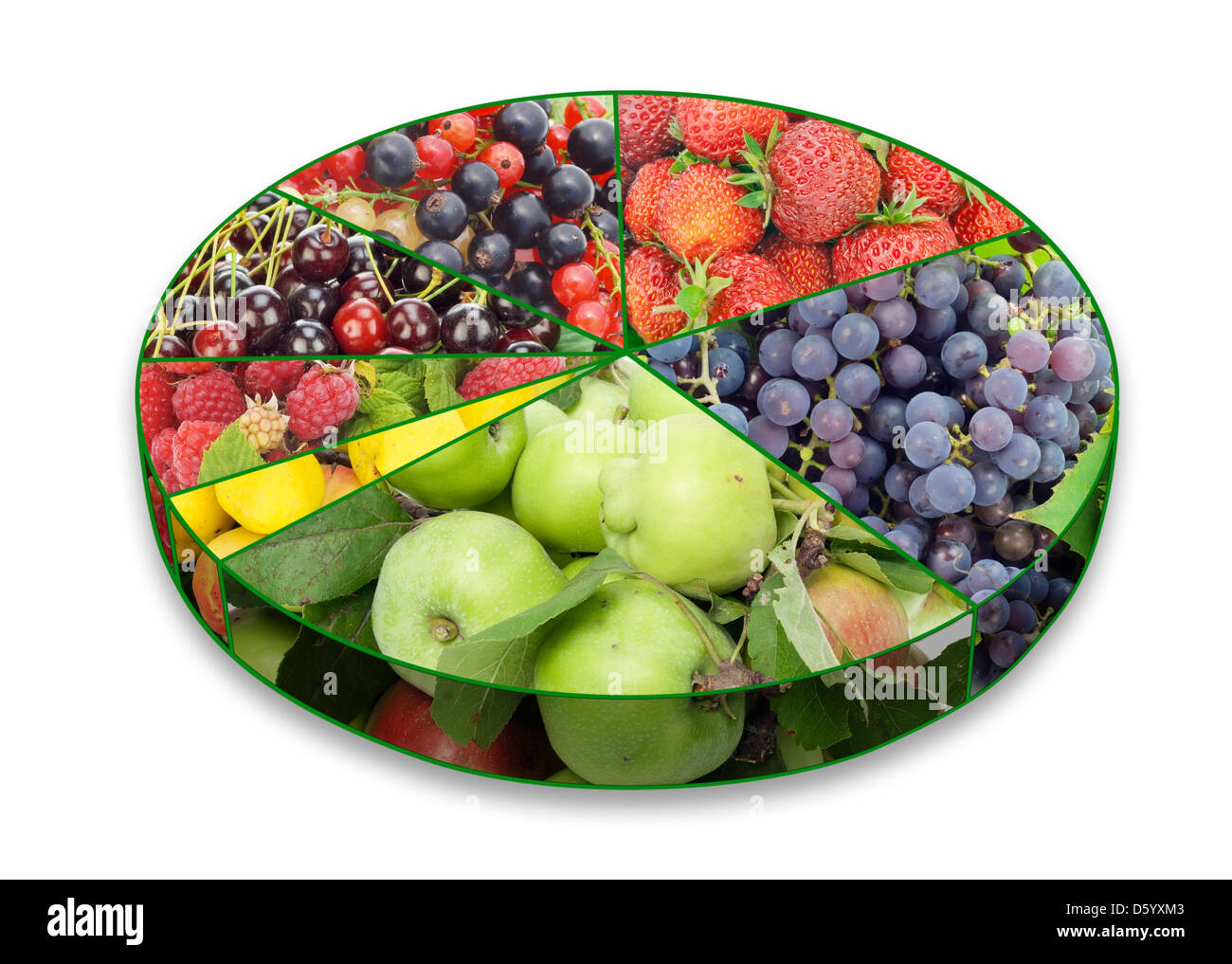 Pie chart food hi-res stock photography and images - Alamy