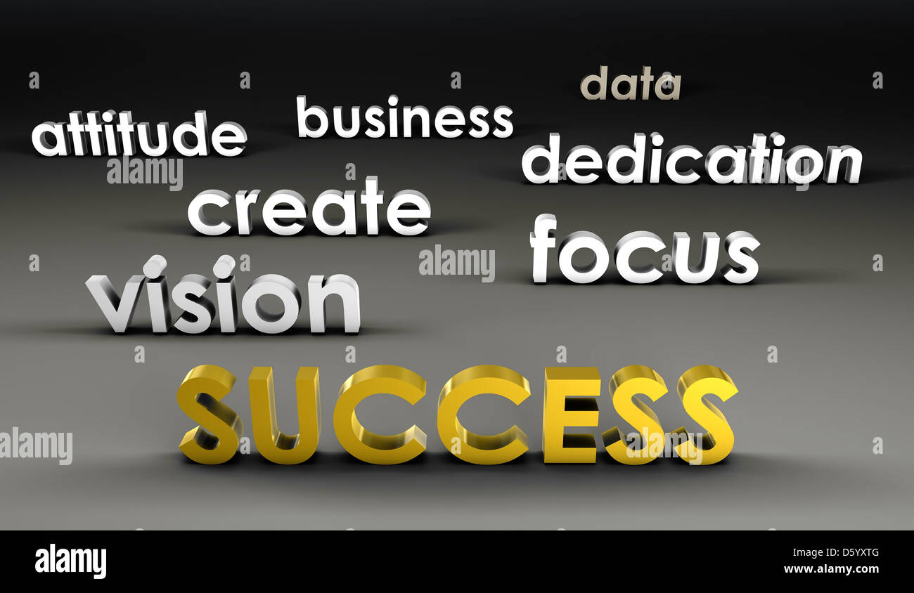 Success at the Forefront in 3d Presentation Stock Photo - Alamy