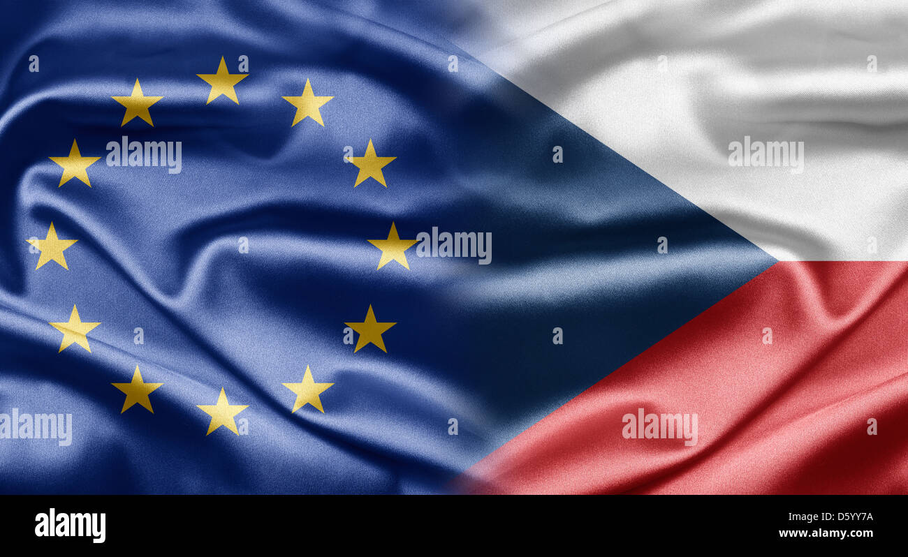 EU and Czech Republic Stock Photo - Alamy