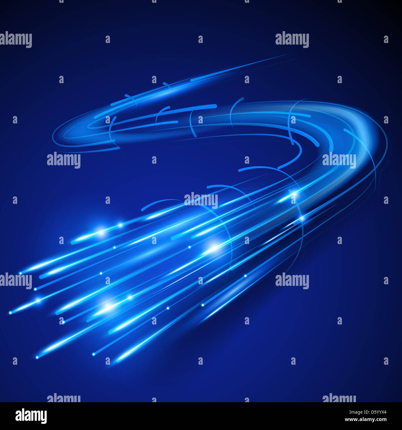 Super Fast Fibre Optic. Vector illustration Stock Photo - Alamy